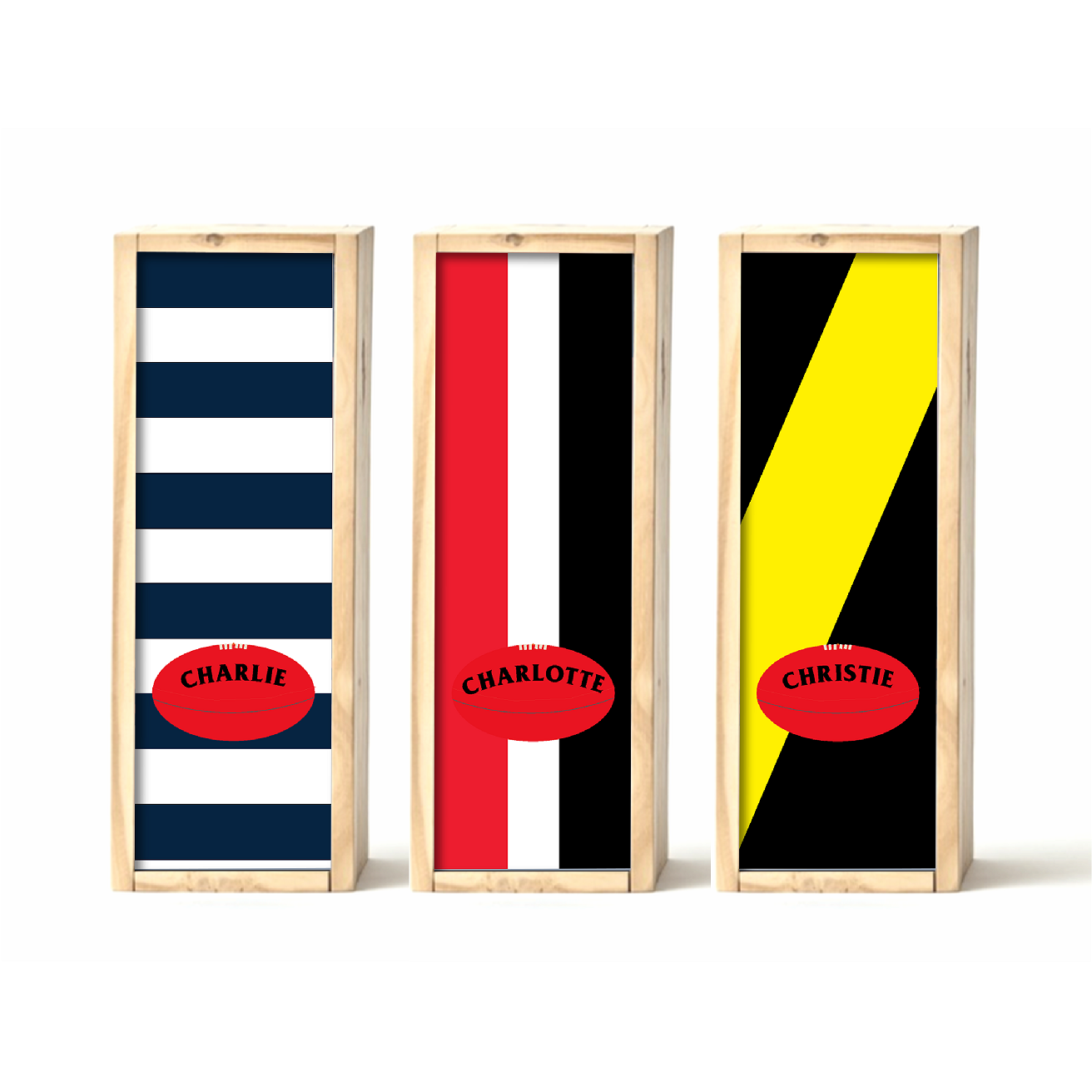 Footy Boxes – Jack and Jill Boxes