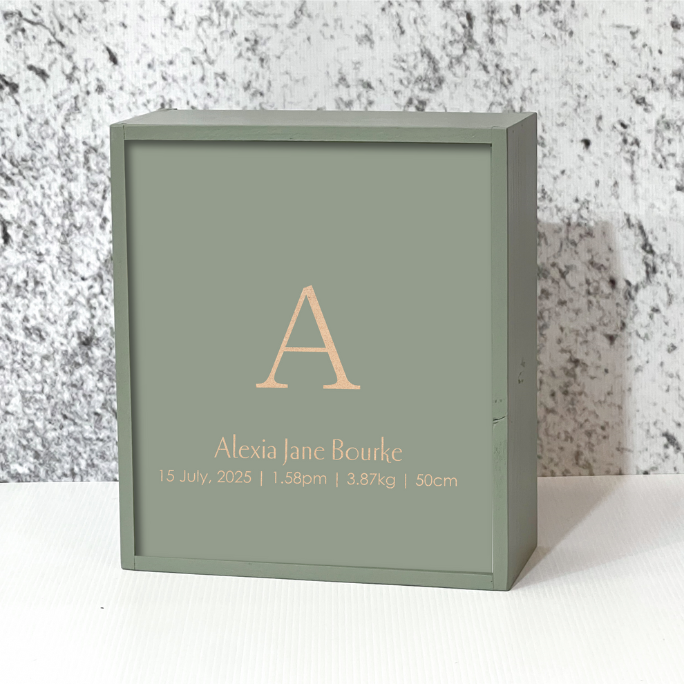 Sage Painted Keepsake – Jack and Jill Boxes